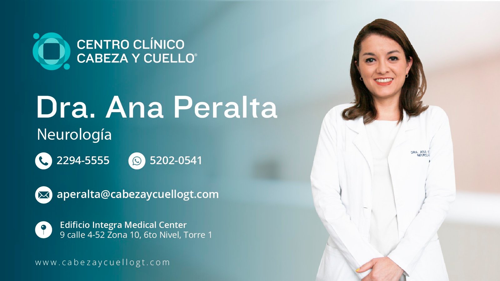 Dra. Ana Peralta | Centro Clínico Cabeza y Cuello